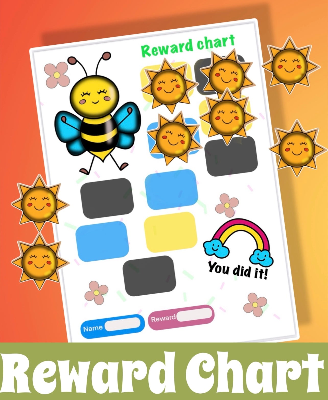 Printable Reward Chart, Busy Bee Reward Chart – NRGirlz